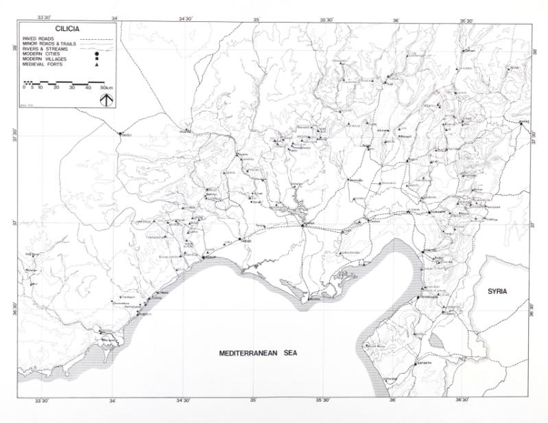 ChArLv Archive - Turkey, Cilicia (South-Central Turkey), Map of Cilicia ...